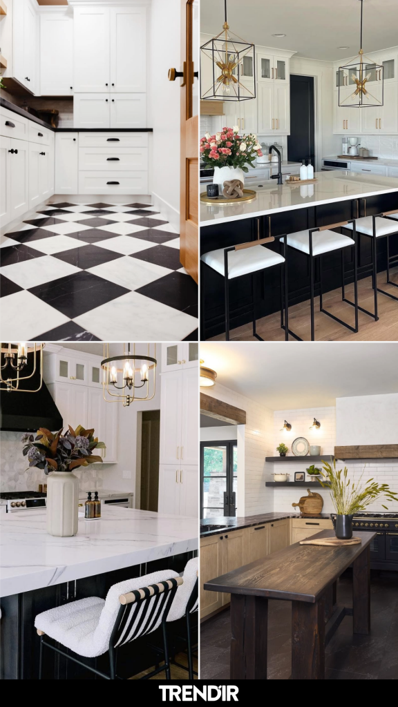 26 Black and White Kitchen Ideas With Zero Tolerance for Soft, Blended ...